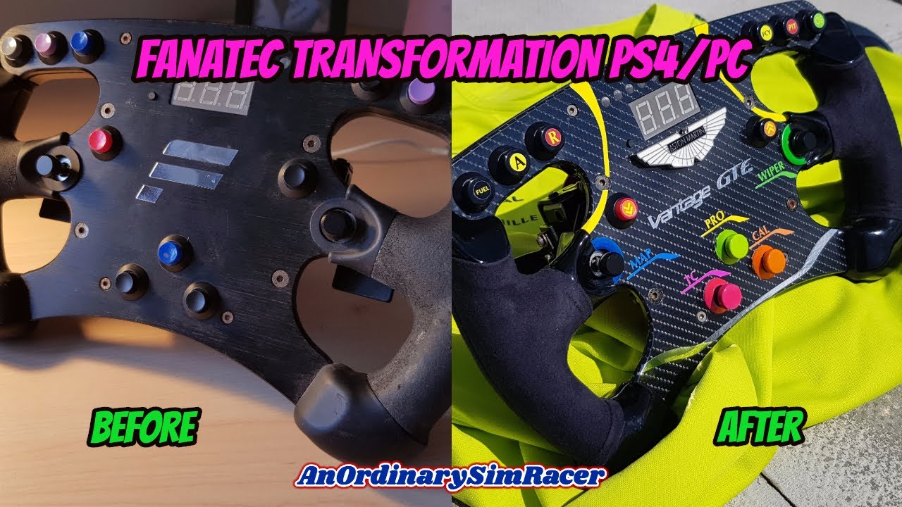 DIY : Un volant FANATEC Formula aux couleurs d'Aston Martin - Simrace-Blog