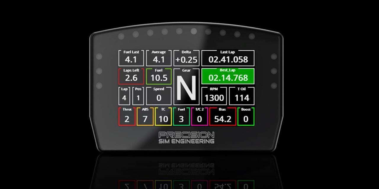 Splendide Dashboard pour PRECISION SIM ENGINEERING : Le DDU - Simrace-Blog
